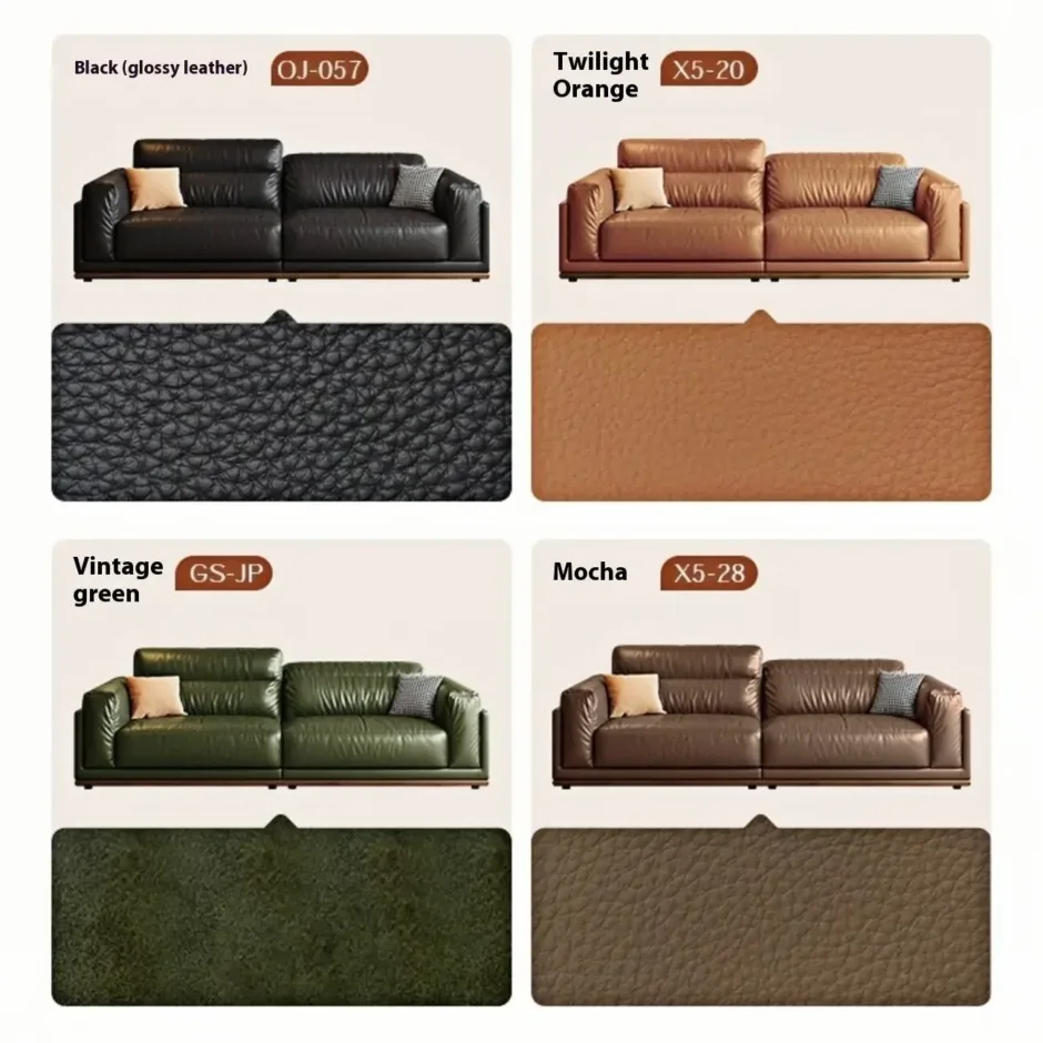 Globe Furnishings - "Embrace of Time" Retro Romantic Leather Sofa