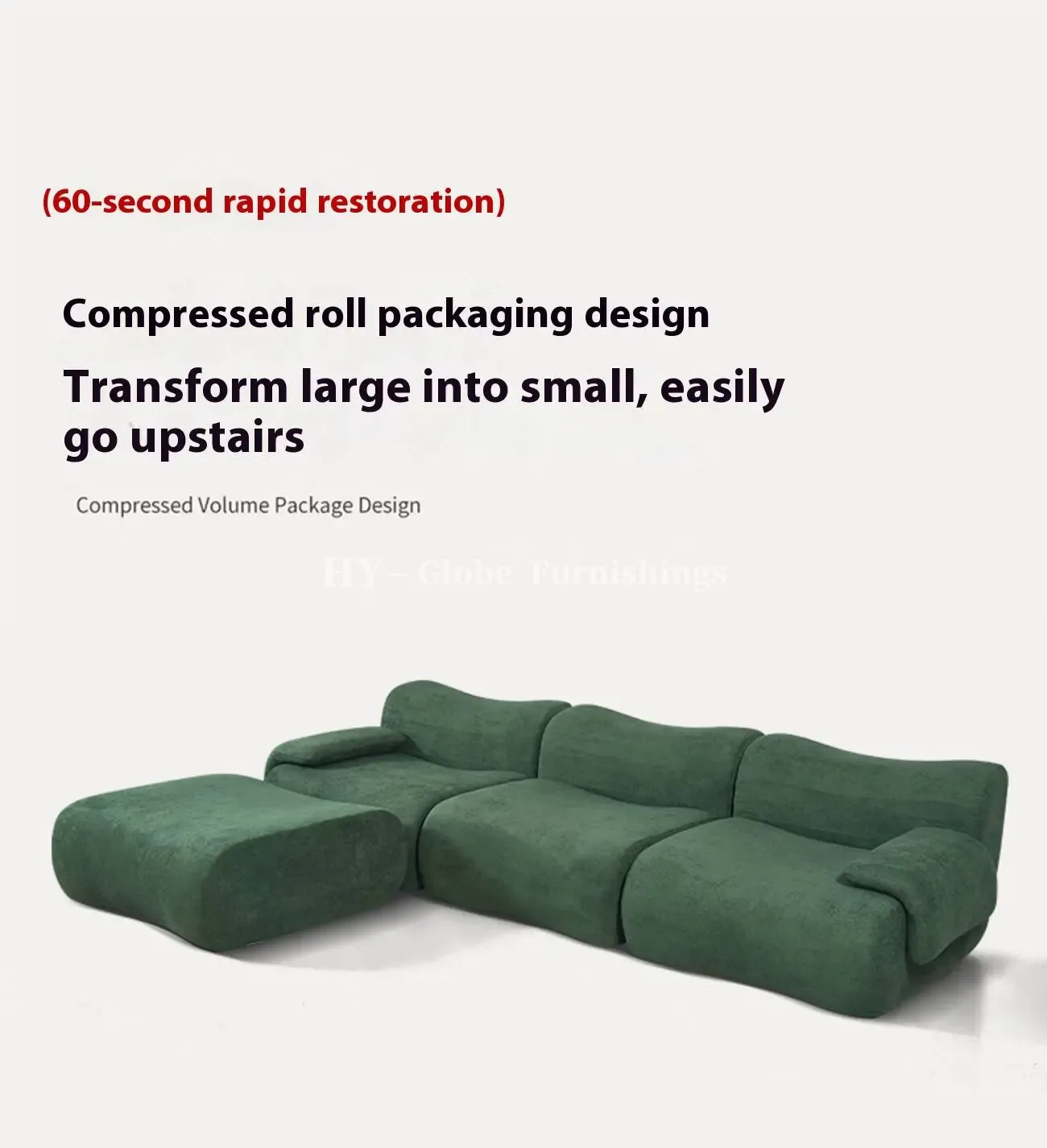 Globe Furnishings - Modular Free Combination Compressed Foam Sofa