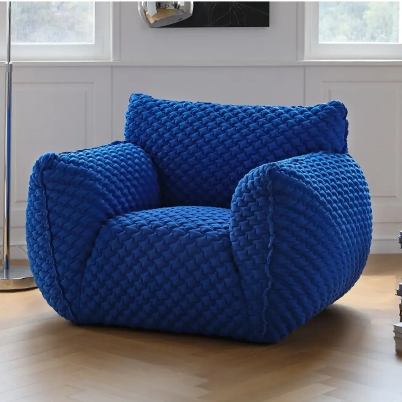 Globe Furnishings - Blue Fat Man Single Sofa Set
