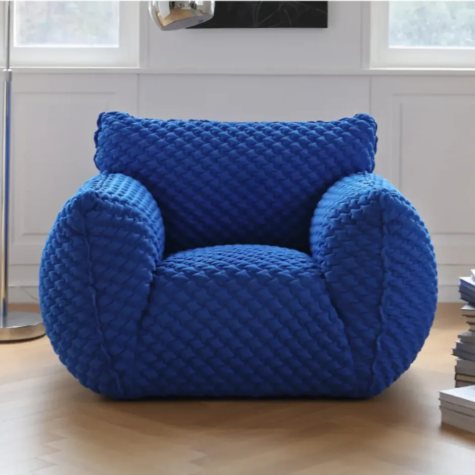Globe Furnishings - Blue Fat Man Single Sofa Set