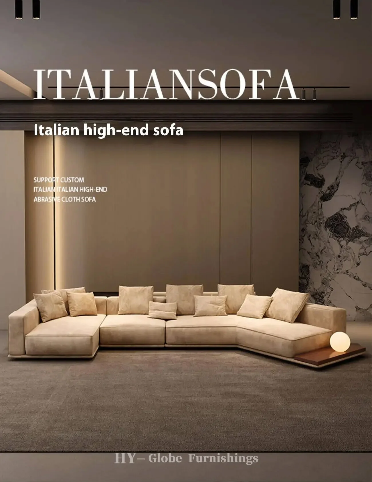 Globe Furnishings - Italian Corner Horizon Sofa